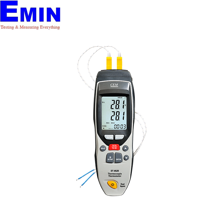 CEM DT-852A Type K/Type J Thermocouple Thermometers | EMIN.ASIA