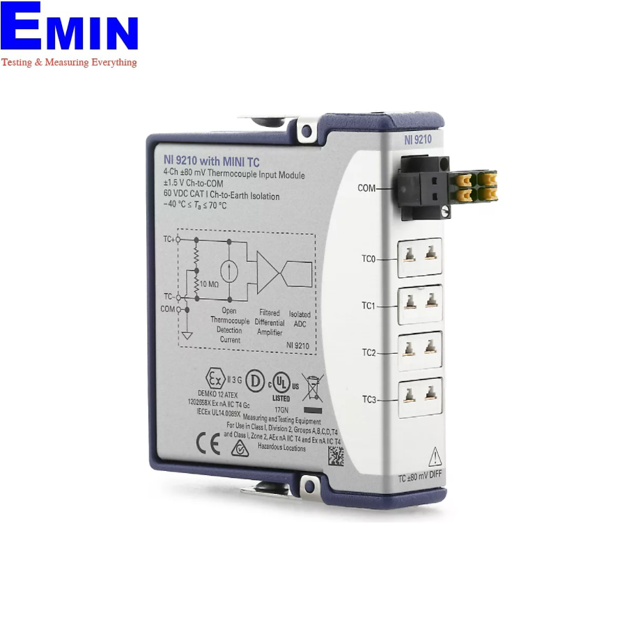 NI NI-9210 C Series Temperature Input Module (4-Channel, 14 S/s ...