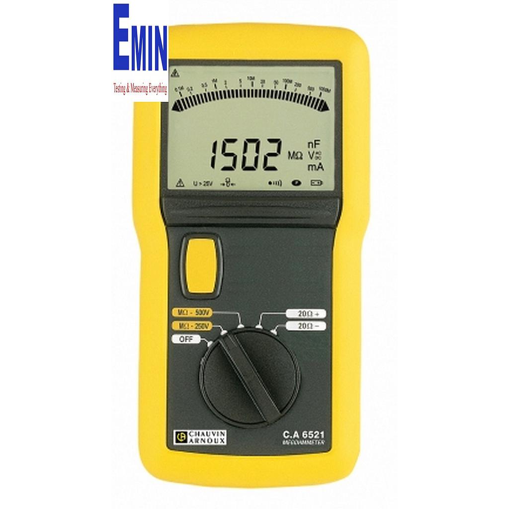 Chauvin Arnoux C.A 6521 Digital Megohmmeter | EMIN.ASIA