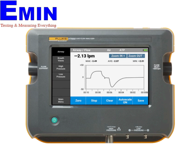 FLUKE VT650 Gas Flow Analyzer Ventilator Tester | EMIN.ASIA