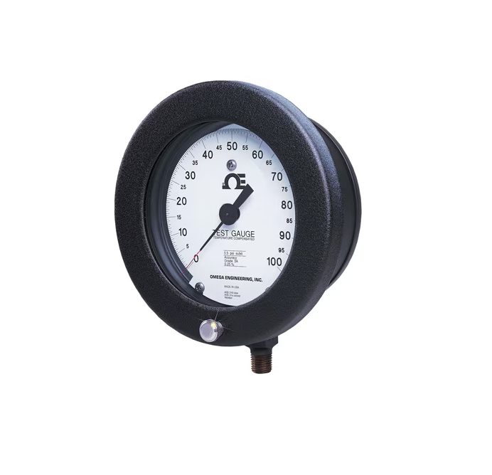 OMEGA PGT-45L-30V/100 Large, High Accuracy Pressure Gauge with ...