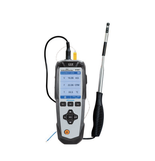 CEM DT-8517 Professional Smart Hot Wire Anemometer Meter with ...