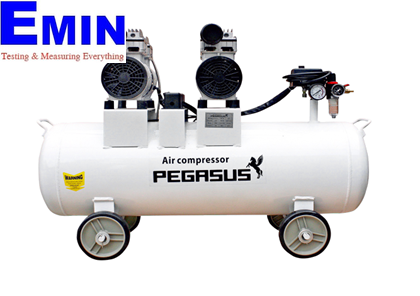 PEGASUS TM-OF750x2-70L Oil Free Silent Air Compressor (220V, 8 Kg/cm ...
